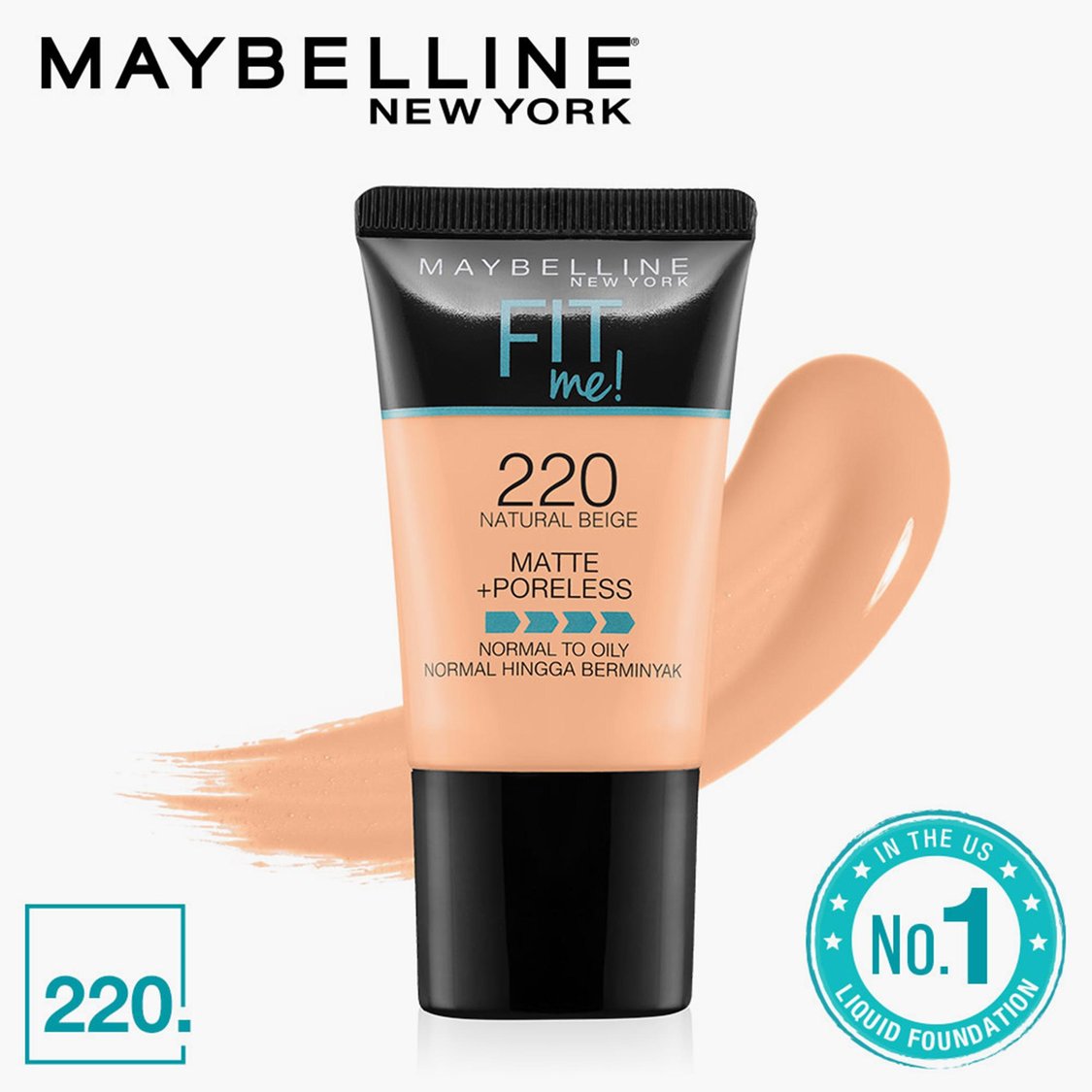 Buy MAYBELLINE NEW YORK Fit Me Matte Poreless Liquid Foundation Tube from Maybelline at just INR 329.0