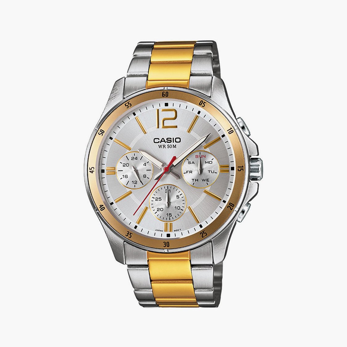 Buy CASIO Men Water-Resistant Chronograph Watch - A1653 from Casio at ...