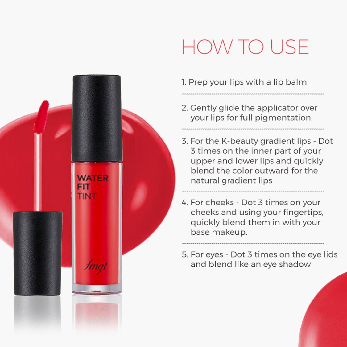 Buy THE FACE SHOP Water Fit Lip Tint - Rose Pink - 5gms from The Face ...