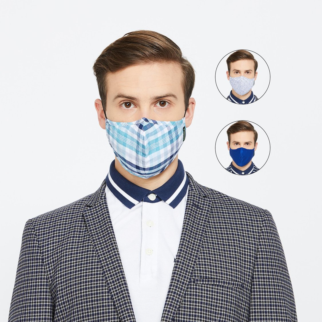 Buy VAN HEUSEN Men Assorted Anti-Microbial Reusable Face Mask - Set of ...