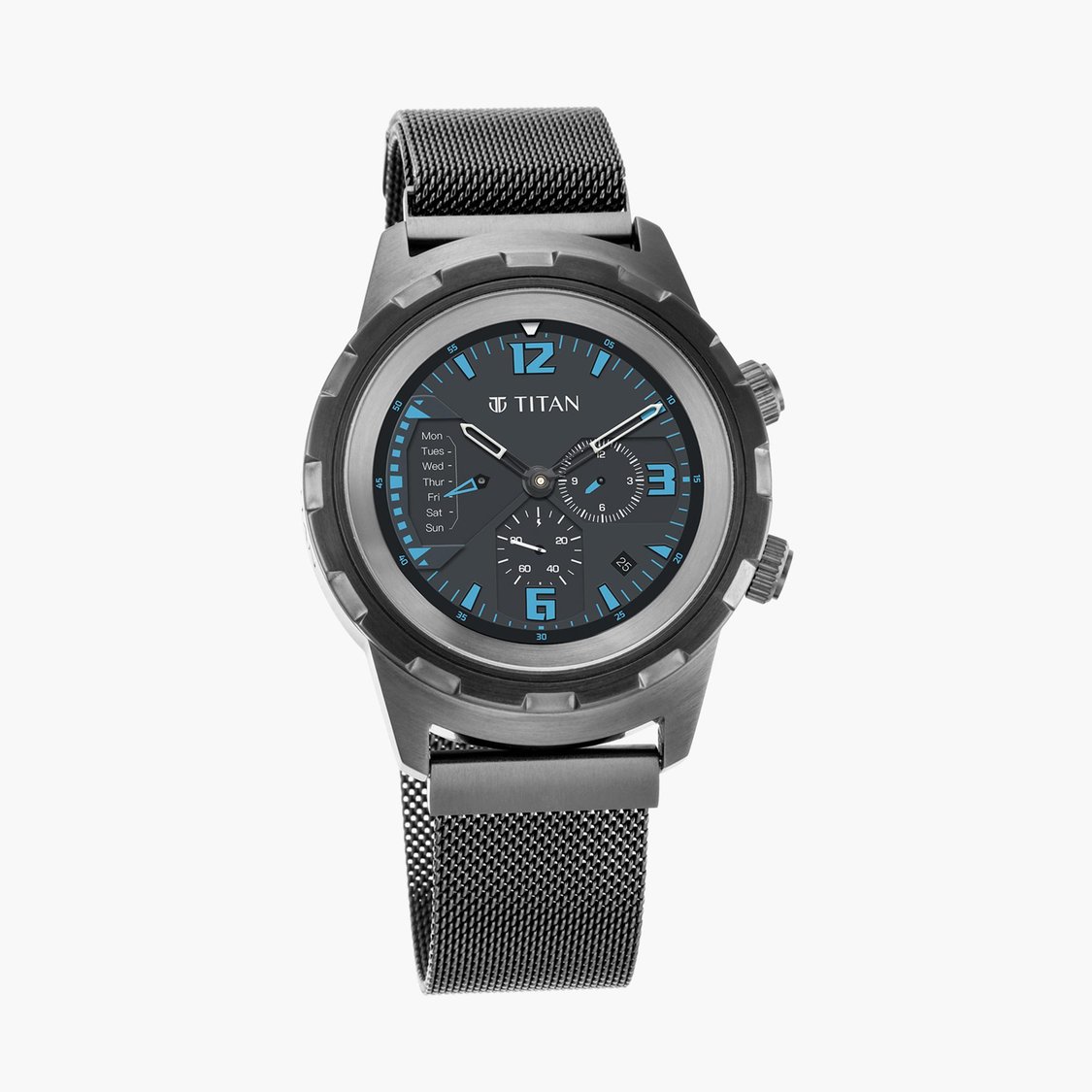 Buy TITAN Men Hybrid Smart Watch-90116NM01 from Titan at just INR 11995.0
