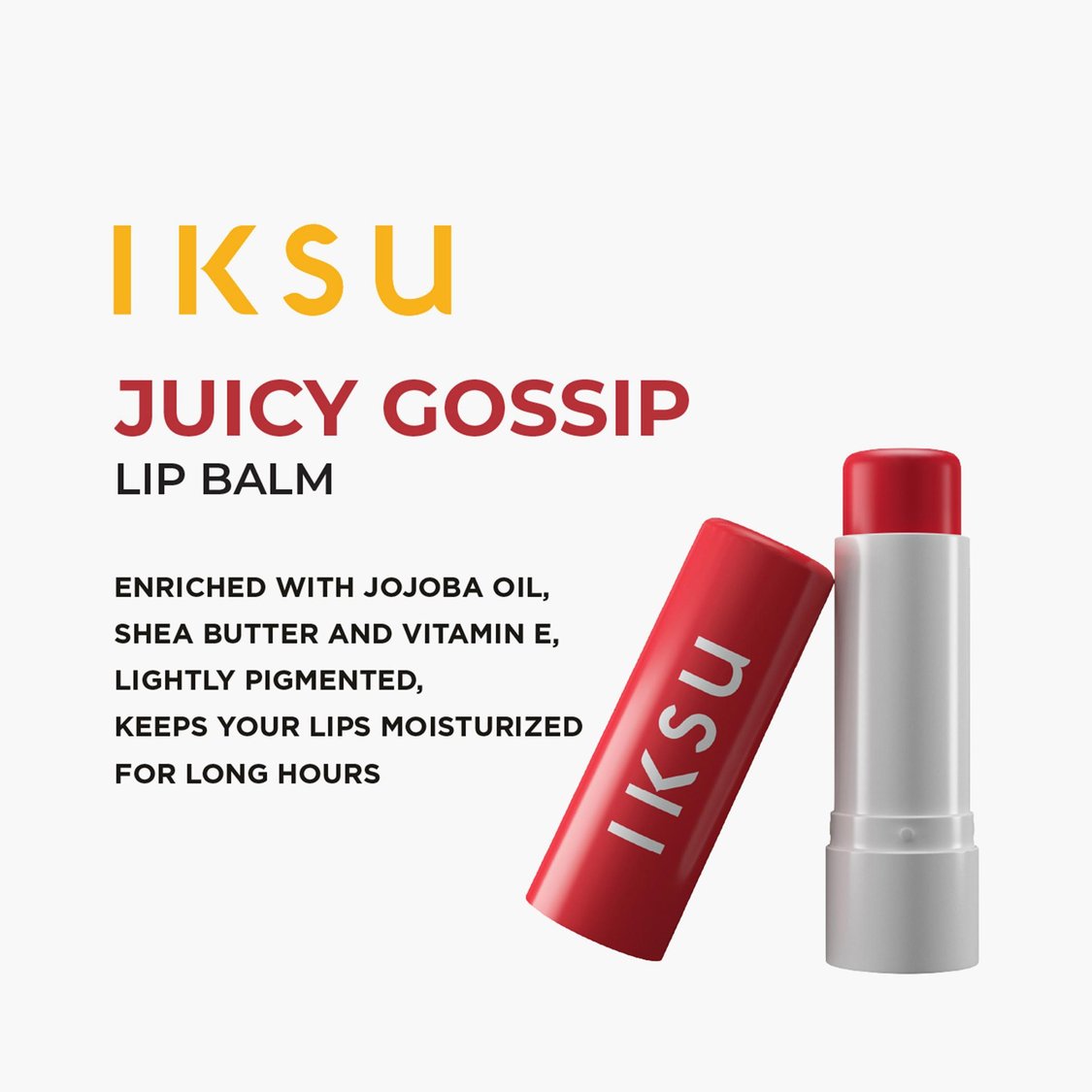 Buy IKSU Juicy Gossip Lip Balm - Chatty Cherry - 4.5gm from Iksu at ...