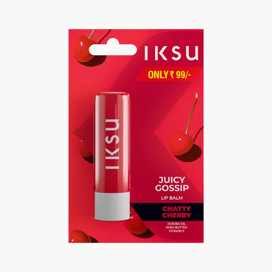 Buy IKSU Juicy Gossip Lip Balm - Chatty Cherry - 4.5gm from Iksu at ...