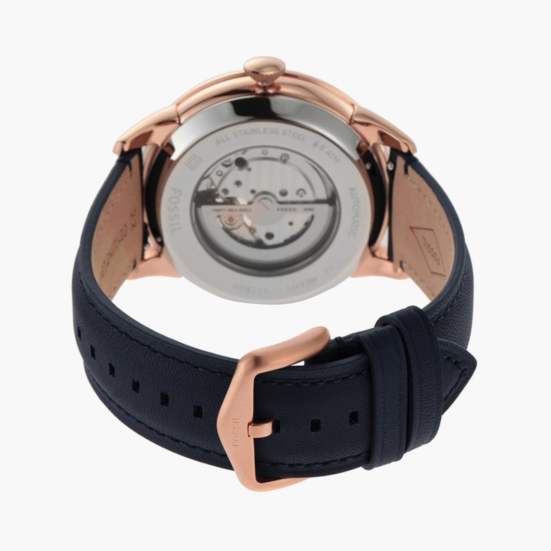 Buy FOSSIL Men Round Automatic Watch with Leather Strap - ME3171I from ...