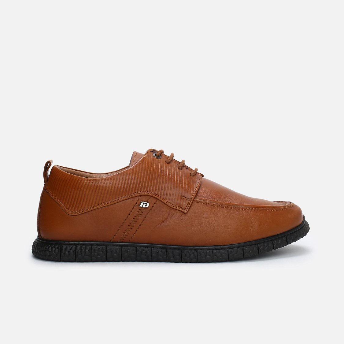 Buy ID Men Textured Lace-Up Leather Formal Shoes from ID at just INR 3985.0