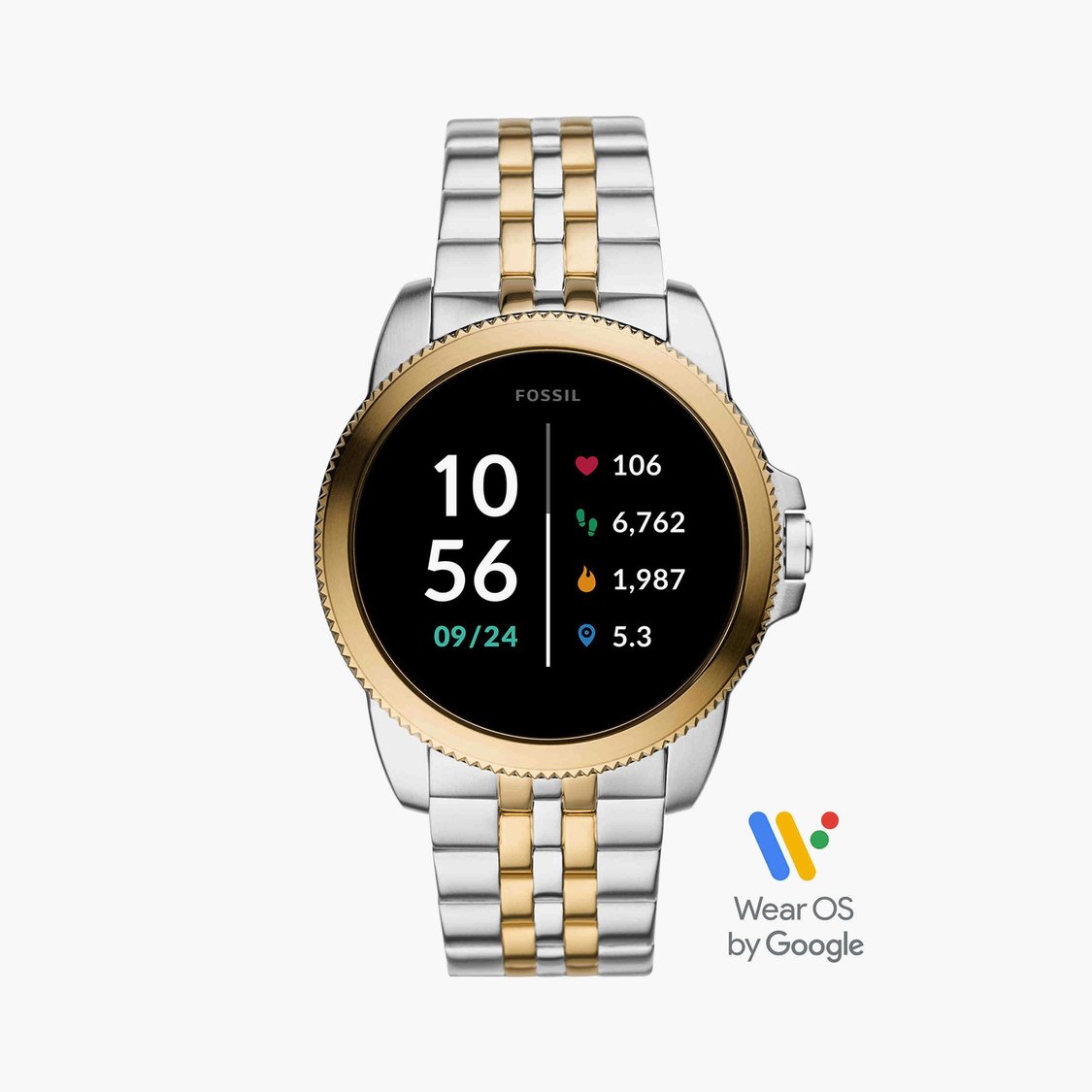 Buy FOSSIL Men Dual Tone Smartwatch - FTW4051 from Fossil at just INR ...