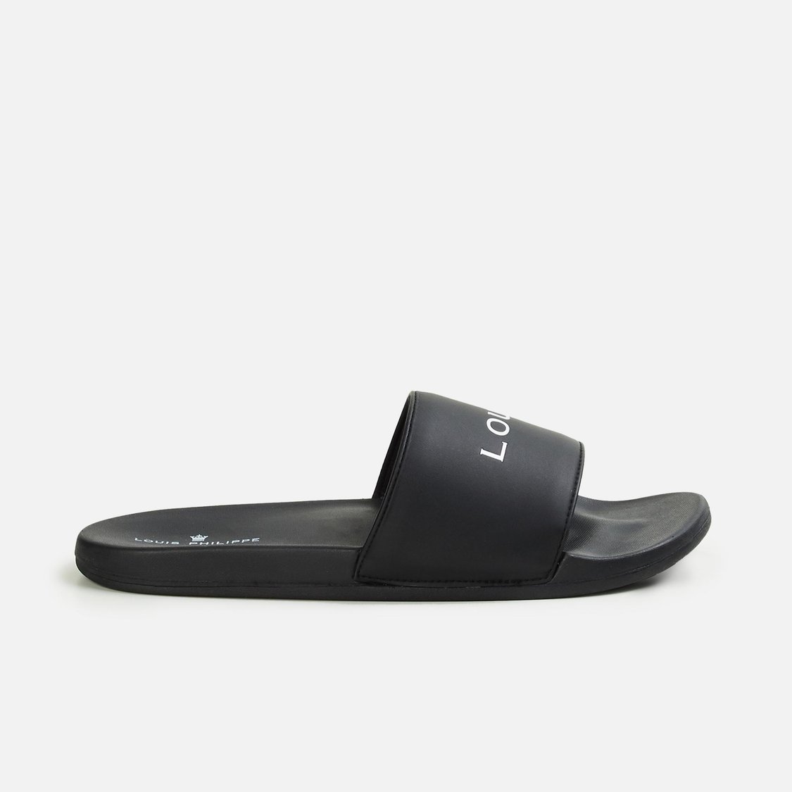 Buy LOUIS PHILIPPE Men Brand Print Sliders from Louis Philippe at just ...