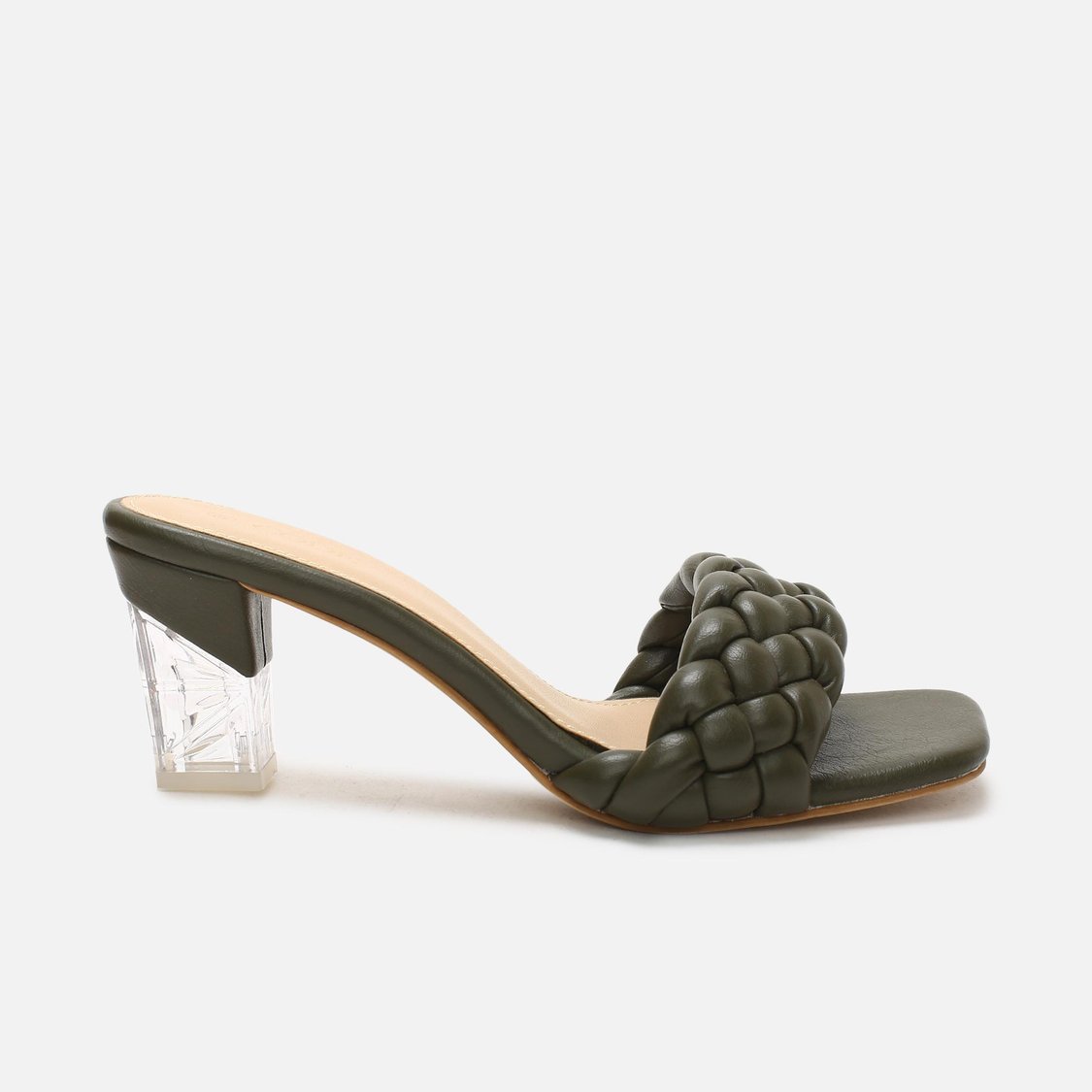 Buy CODE Women Textured Open Toe Block Heels from CODE at just INR 1899.0