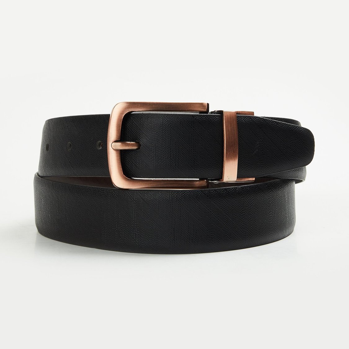 Buy CODE Men Textured Reversible Leather Formal Belt from CODE at just ...