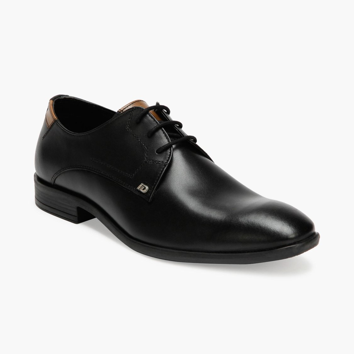 Buy ID Men Solid Leather Lace-Up Formal Shoes from ID at just INR 3085.0