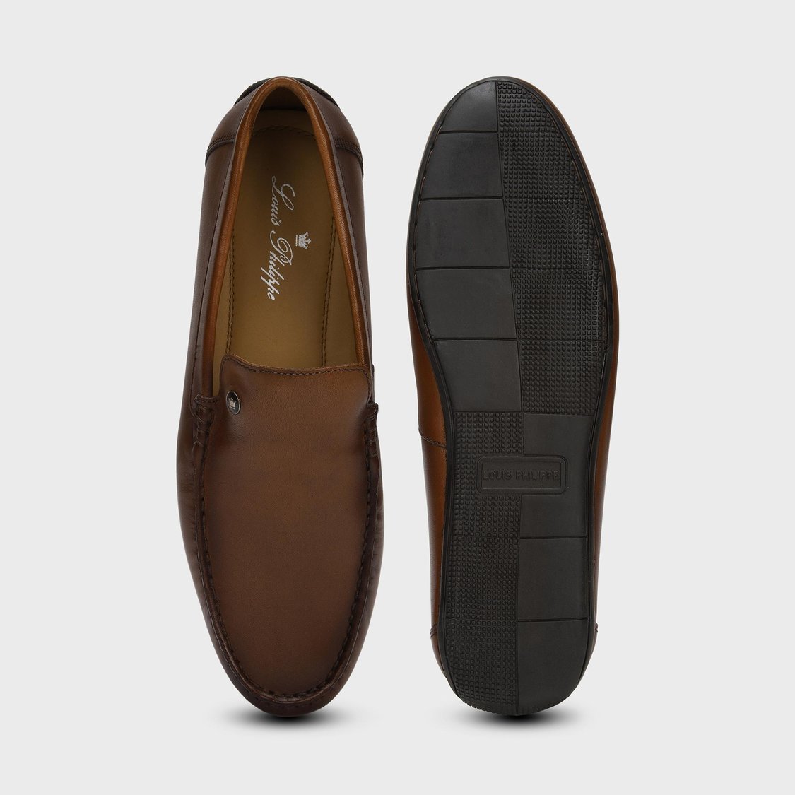 Buy LOUIS PHILIPPE Men Textured Loafers from Louis Philippe at just INR ...