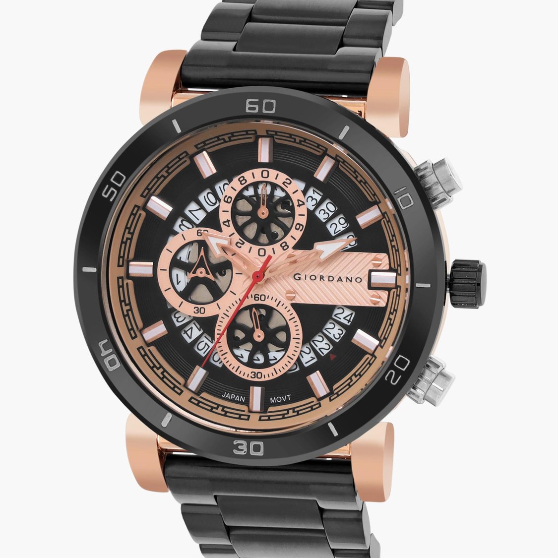 Buy GIORDANO Men Dual-Tone Chronograph Watch with Metal Strap - GD ...