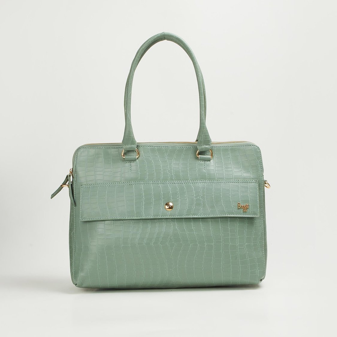 Buy BAGGIT Women Croc-Skin Textured Laptop Bag from Baggit at just INR ...