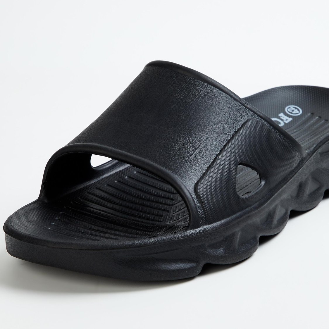 Buy FORCA Men Solid Open-Toe Sliders from Forca at just INR 699.0