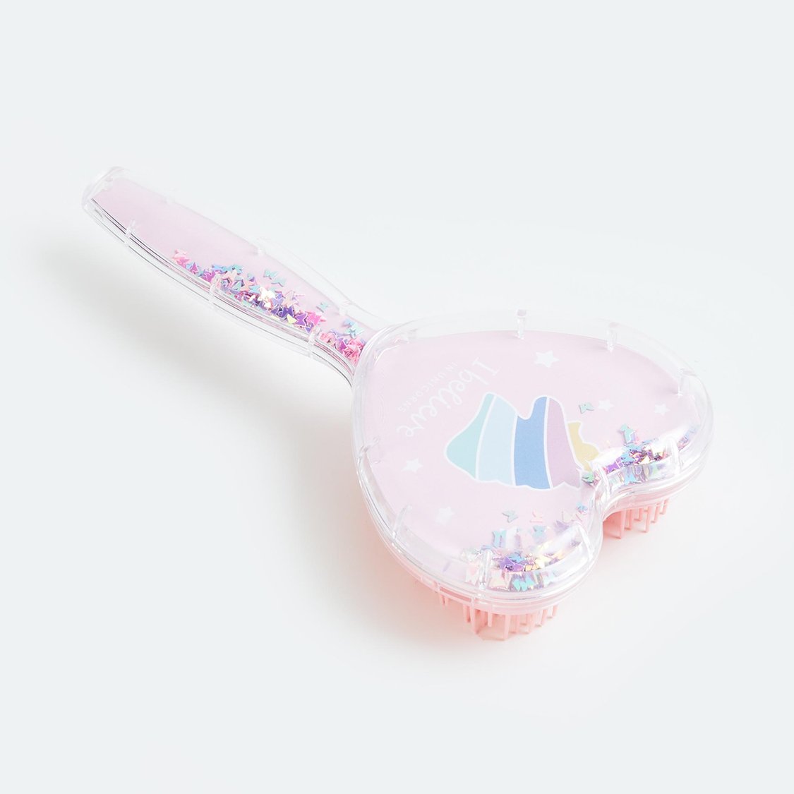 Buy FAME FOREVER Girls Heart-Shaped Hair Brush with Confetti from Fame ...
