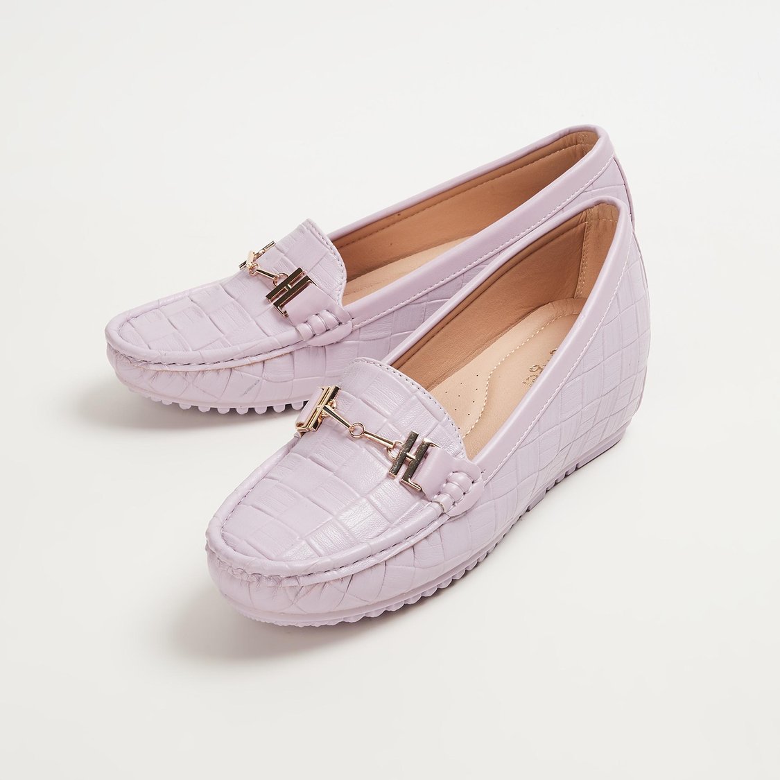 Buy GINGER Women Embellished High-Ankle Loafers from Ginger at just INR ...