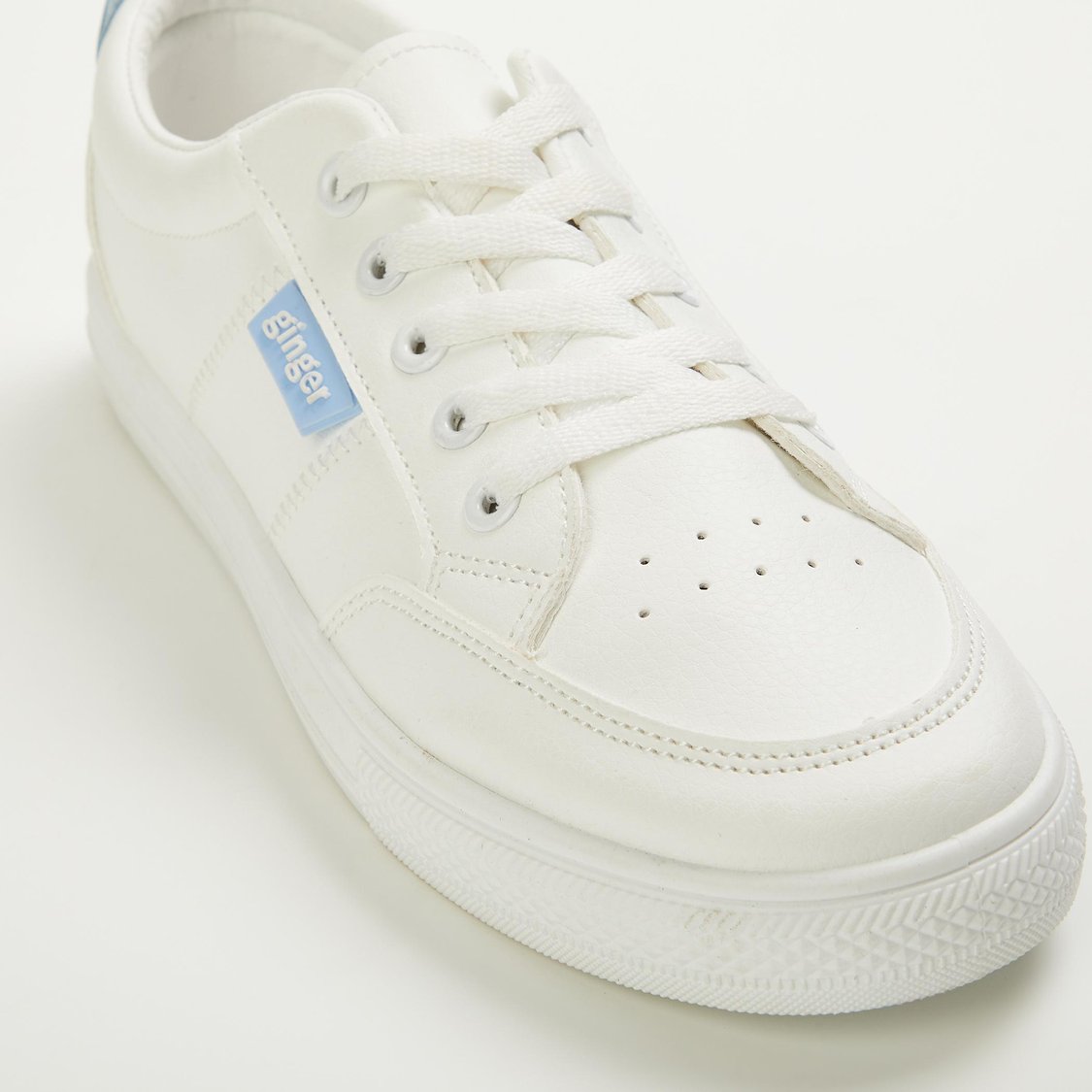 Buy GINGER Women Solid Lace-Up Casual Shoes from Ginger at just INR 1499.0
