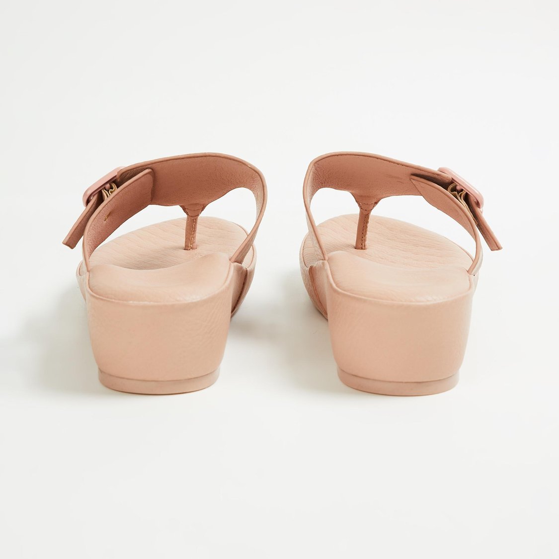 Buy CODE Women Textured Slip-On Wedge Sandals from CODE at just INR 1699.0