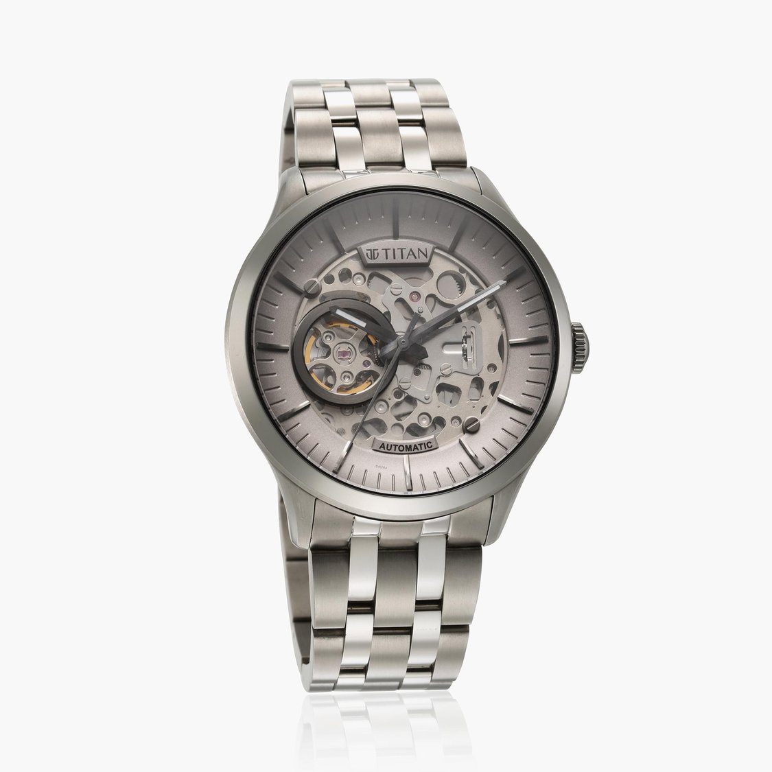 Buy TITAN Men Titanium Strap Automatic Analog Watch - 90140TM01 from ...