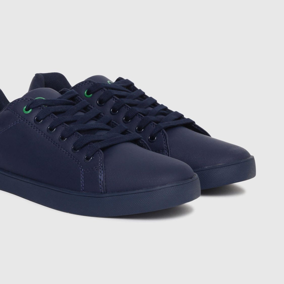 Buy UNITED COLORS OF BENETTON Men Perforated Lace-Up Sneakers from ...