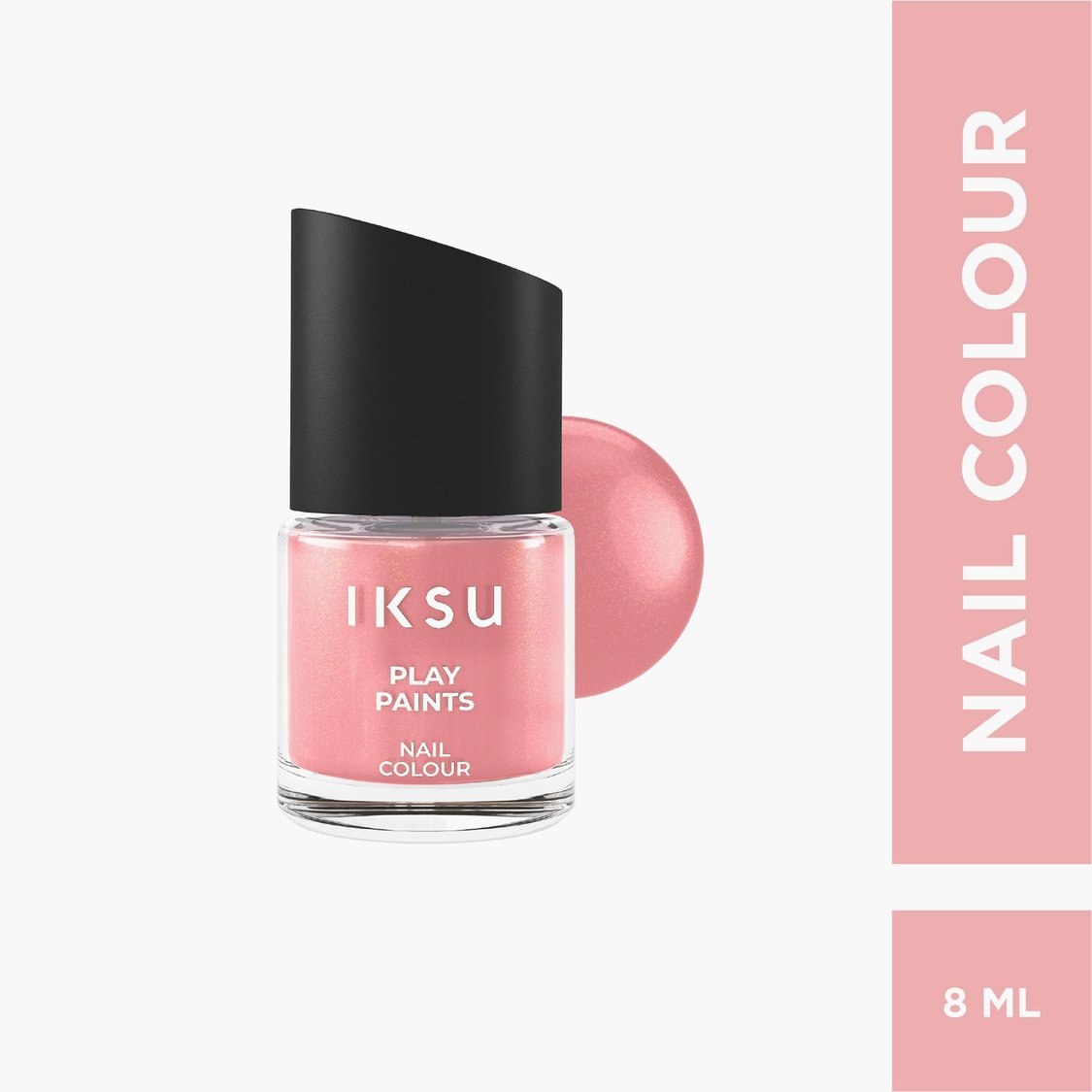 Buy IKSU Play Paints Nail Colour Glitter Blush - 8ml from Iksu at just ...
