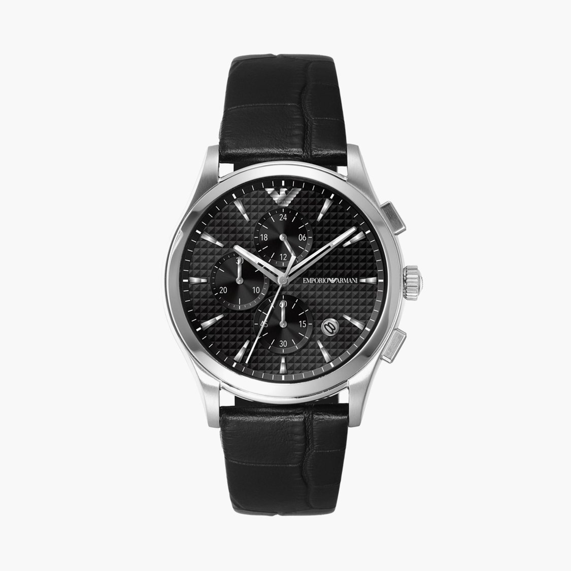 Buy EMPORIO ARMANI Men Solid Chronograph Watch with Leather Strap - AR11530 from Armani at just ...