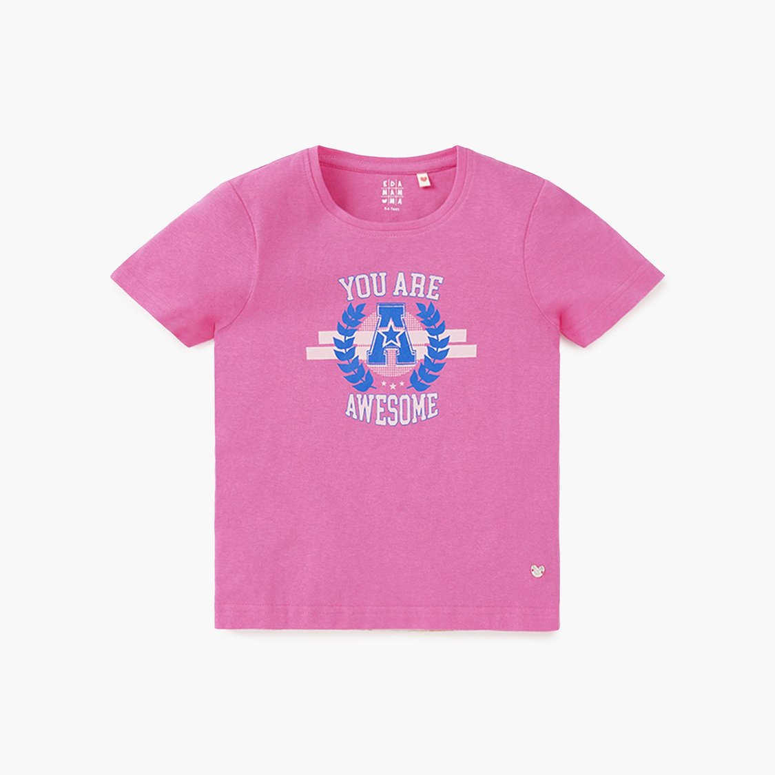 Buy ED-A-MAMMA Girls Printed Round Neck T-Shirt from Ed-A-Mamma at just ...