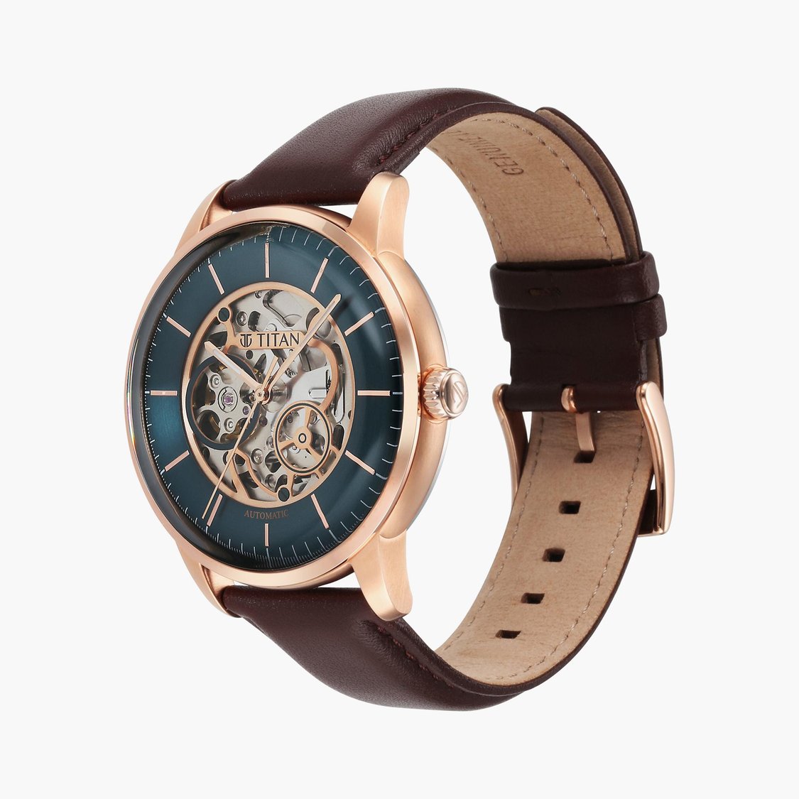 Buy TITAN Men Skeletal Automatic Watch - 90110WL04 from Titan at just ...