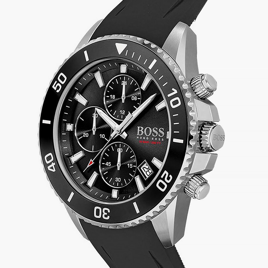 Buy BOSS Admiral Men Chronograph Watch with Silicone Strap - 1513912 ...