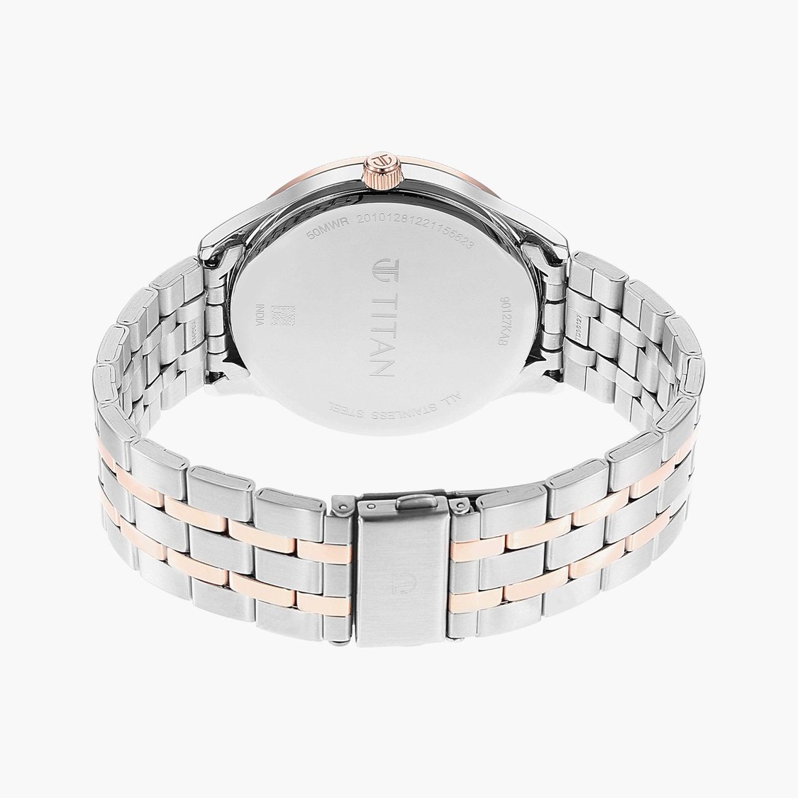 Buy TITAN Men Stainless Steel Strap Chronograph Watch - 90127KM02 from ...