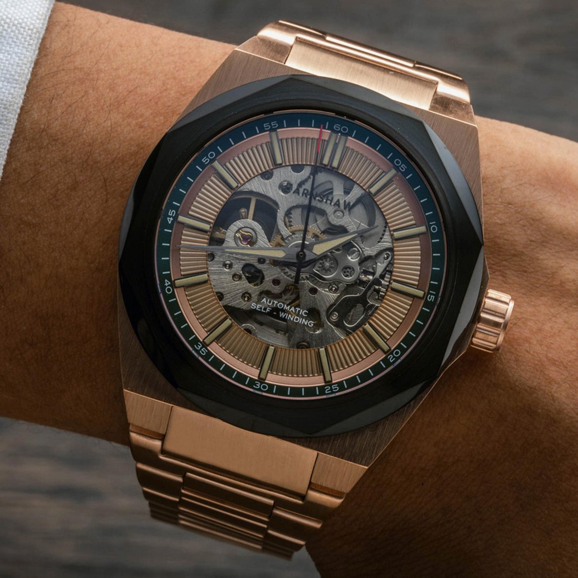 Buy THOMAS EARNSHAW Clark Men Skeleton Automatic Watch - ES-8182-CC ...