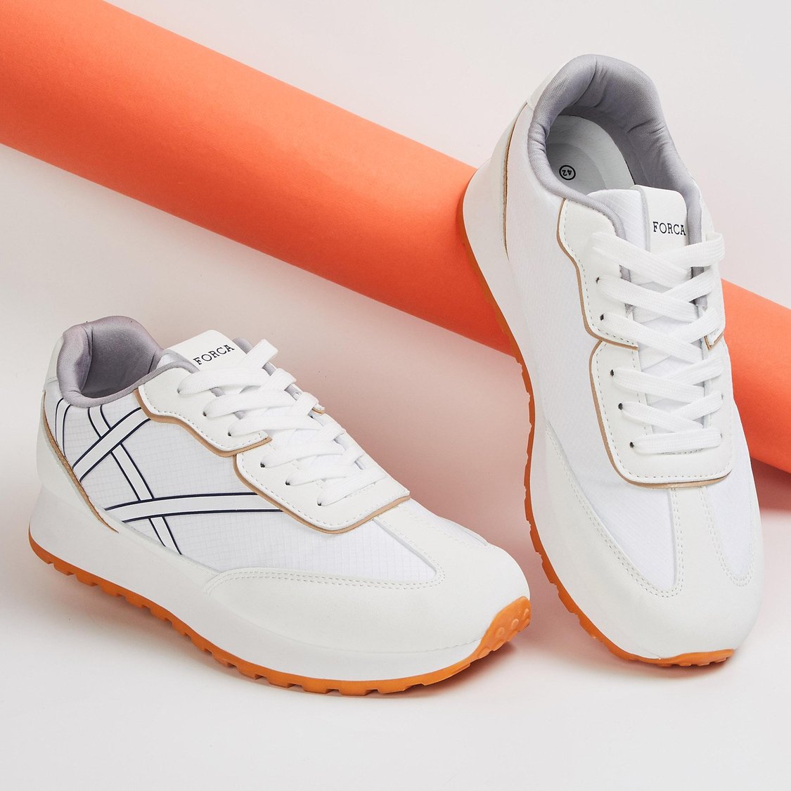 Buy FORCA Men Textured Paneled Lace-Up Casual Shoes from Forca at just ...