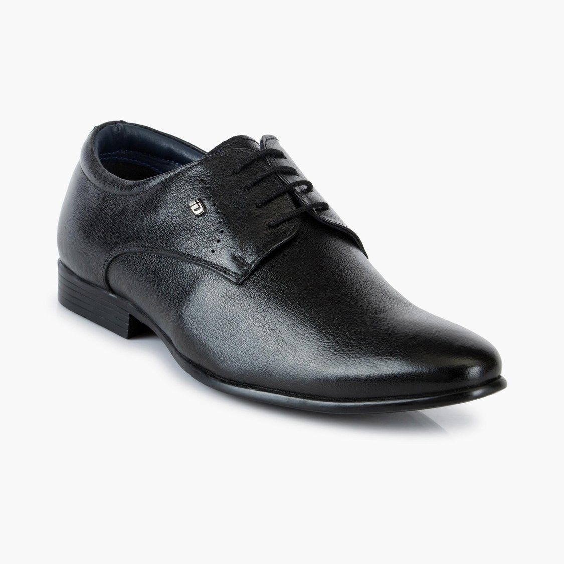 Buy ID Men Solid Leather Lace-Up Derby Shoes from ID at just INR 2985.0