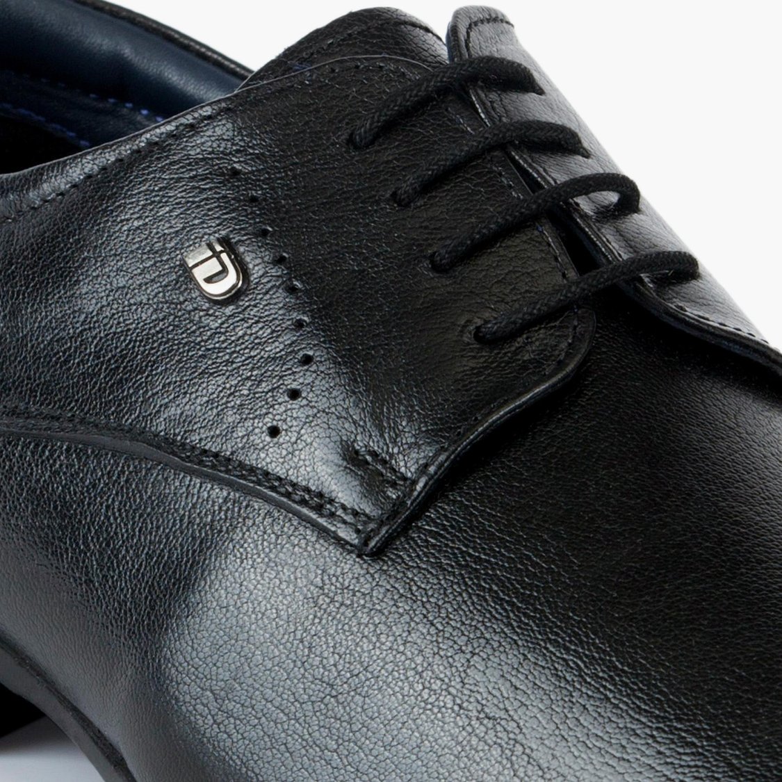 Buy ID Men Solid Leather Lace-Up Derby Shoes from ID at just INR 2985.0