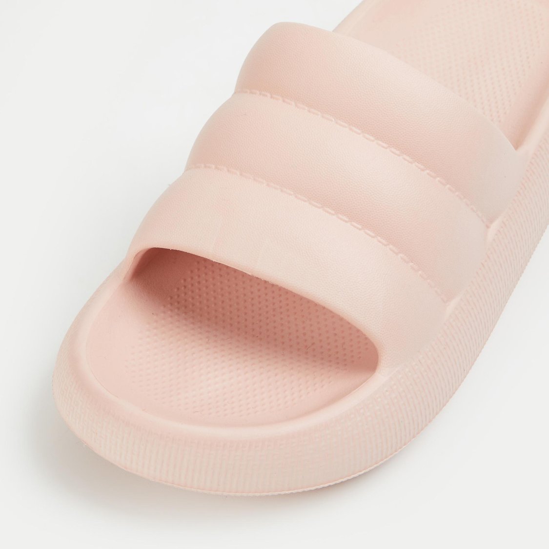 Buy GINGER Women Solid Open-Toe Sliders from Ginger at just INR 799.0