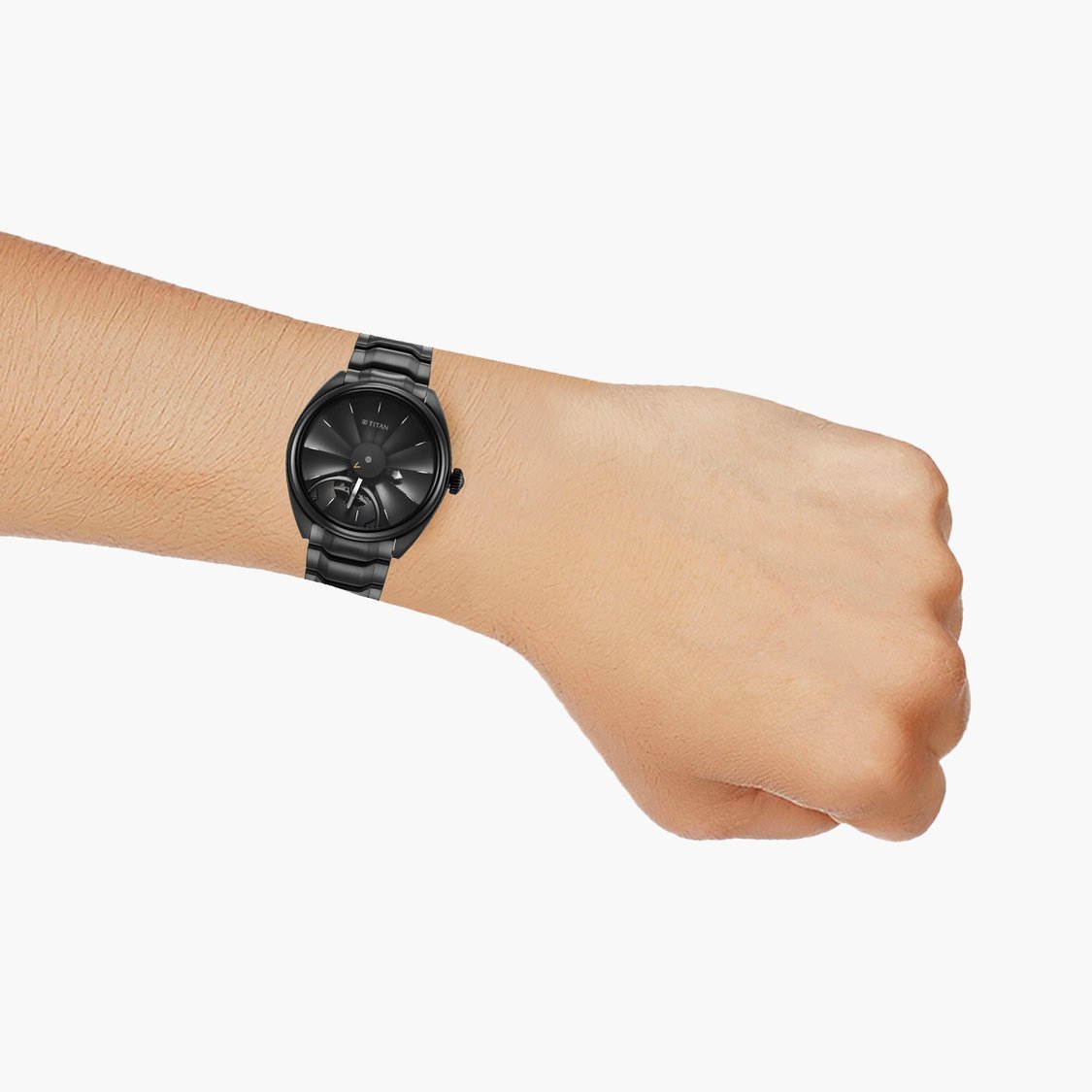 Buy TITAN Stellar Men Automatic Watch with Metal Strap - 10011NM01 from ...