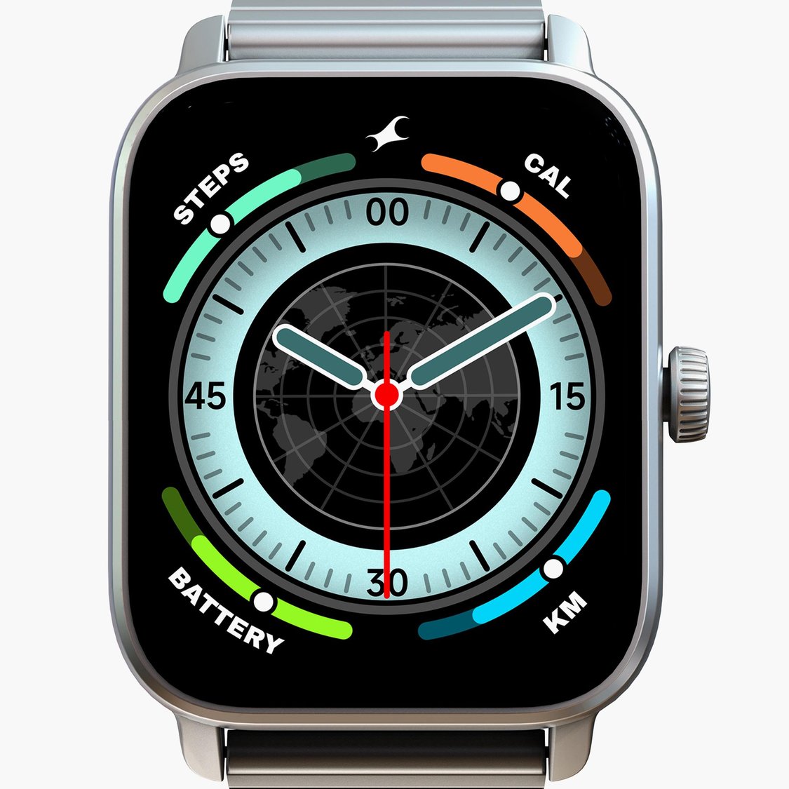 Buy FASTRACK Phantom Unisex Digital Smart Watch with Metal Strap ...