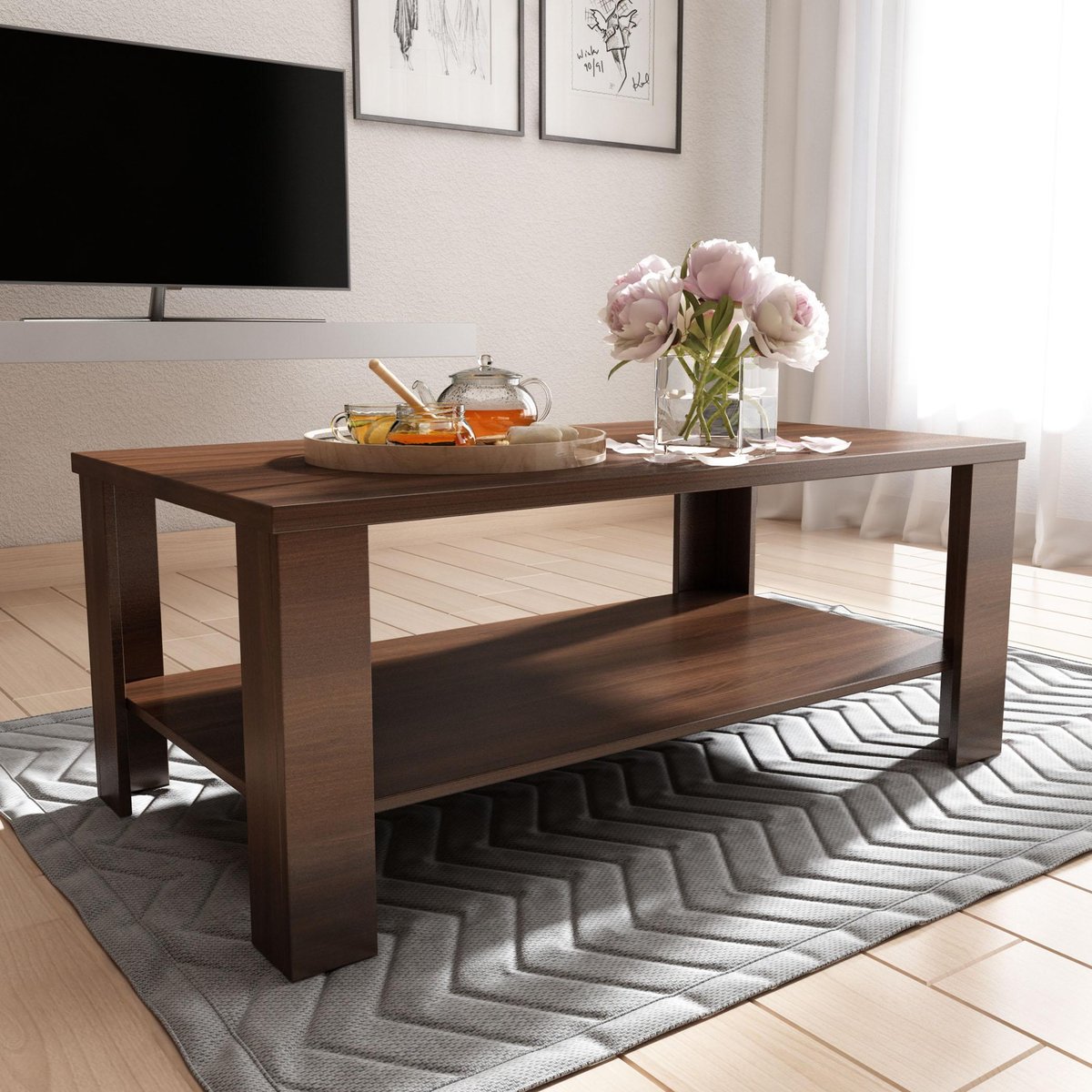 Clary Coffee Table Brown