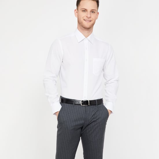 LOUIS PHILIPPE Solid Regular Fit Smart Casual Shirt