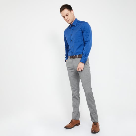 LOUIS PHILIPPE Solid Full Sleeves Regular Fit Shirt