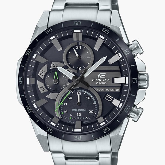 CASIO EDIFICE Men Solid Chronograph Watch with Metal Strap - ED547