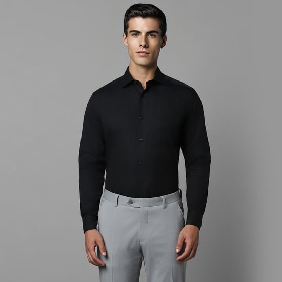 LOUIS PHILIPPE Men Solid Regular Fit Formal Shirt