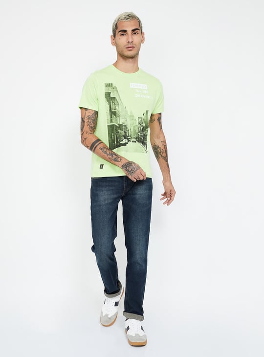 LEE Travis Stonewashed Slim Straight Fit Jeans | Blue
