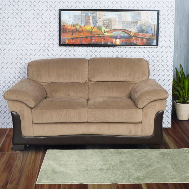Buy Vertigo Fabric 2-Seater Sofa - Beige from Home Centre at just INR ...