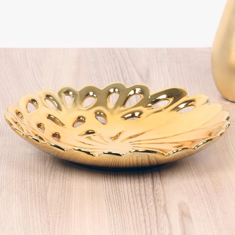 Buy Fantasy Round Decorative Platter from Home Centre at just INR 995.0