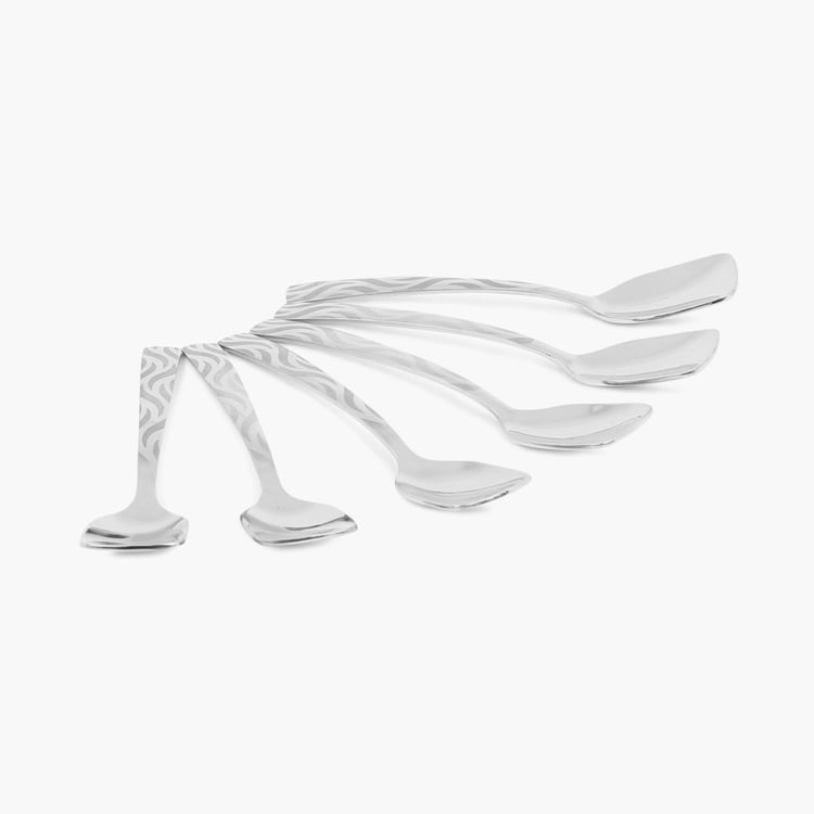 Buy Glister Royce Stainless Steel Ice Cream Spoon - Set Of 6 Pcs. from ...