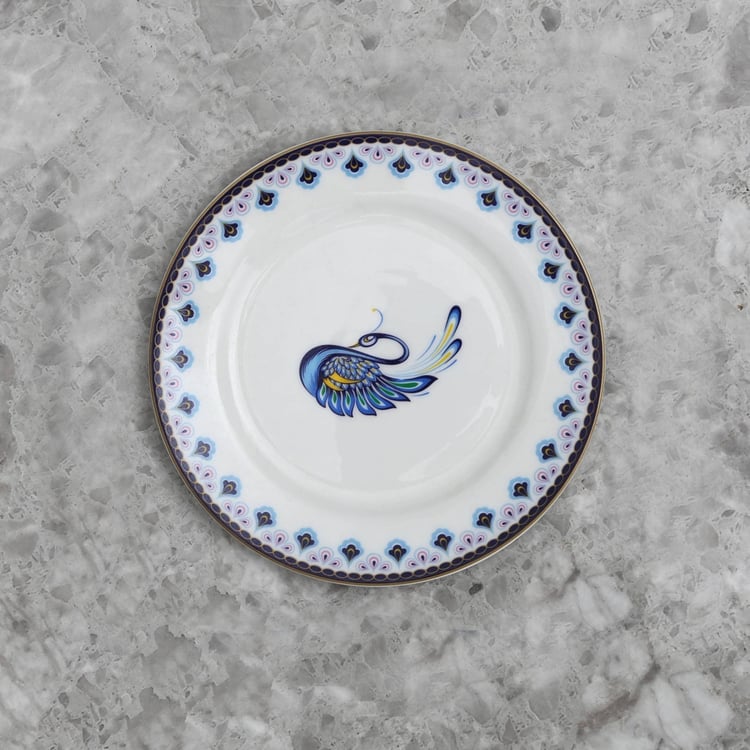 Buy Blue Rim Side Plate from Home Centre at just INR 449.0