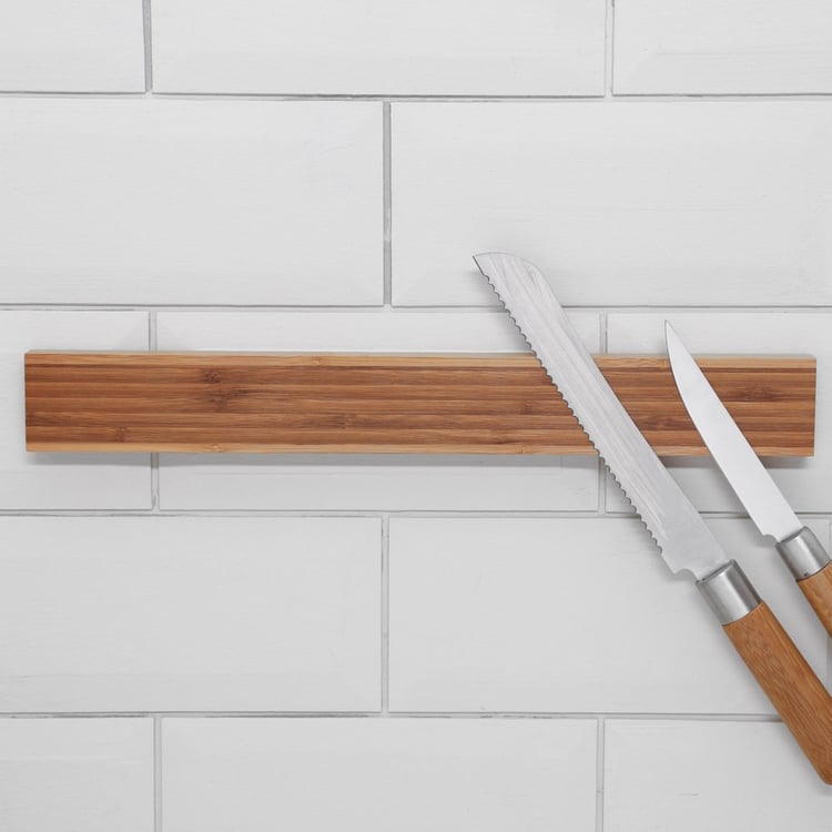 Buy Natural Bamboo Magnetic Knife Holder from Home Centre at just INR 999.0