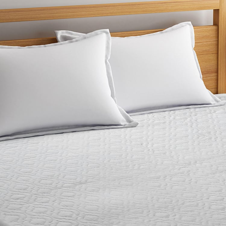 Buy PORTICO NEW YORK Solid Double Bed Mattress Protector - 152 x 198 cm ...
