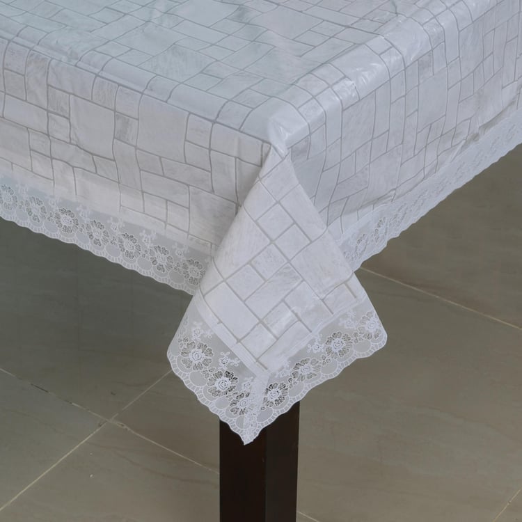 Buy Atlantis Brick Printed Rectangular PVC Table Cover from Home Centre ...